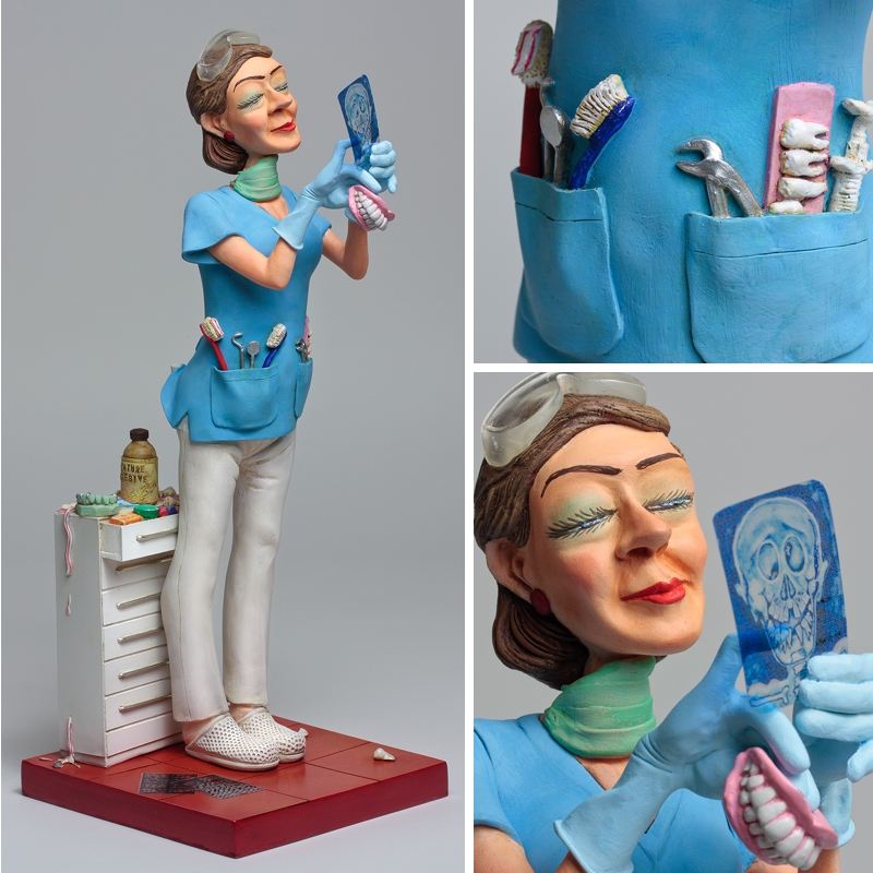 Forchino Lady Dentist Zahnärztin Figur groß | Yanoon.de